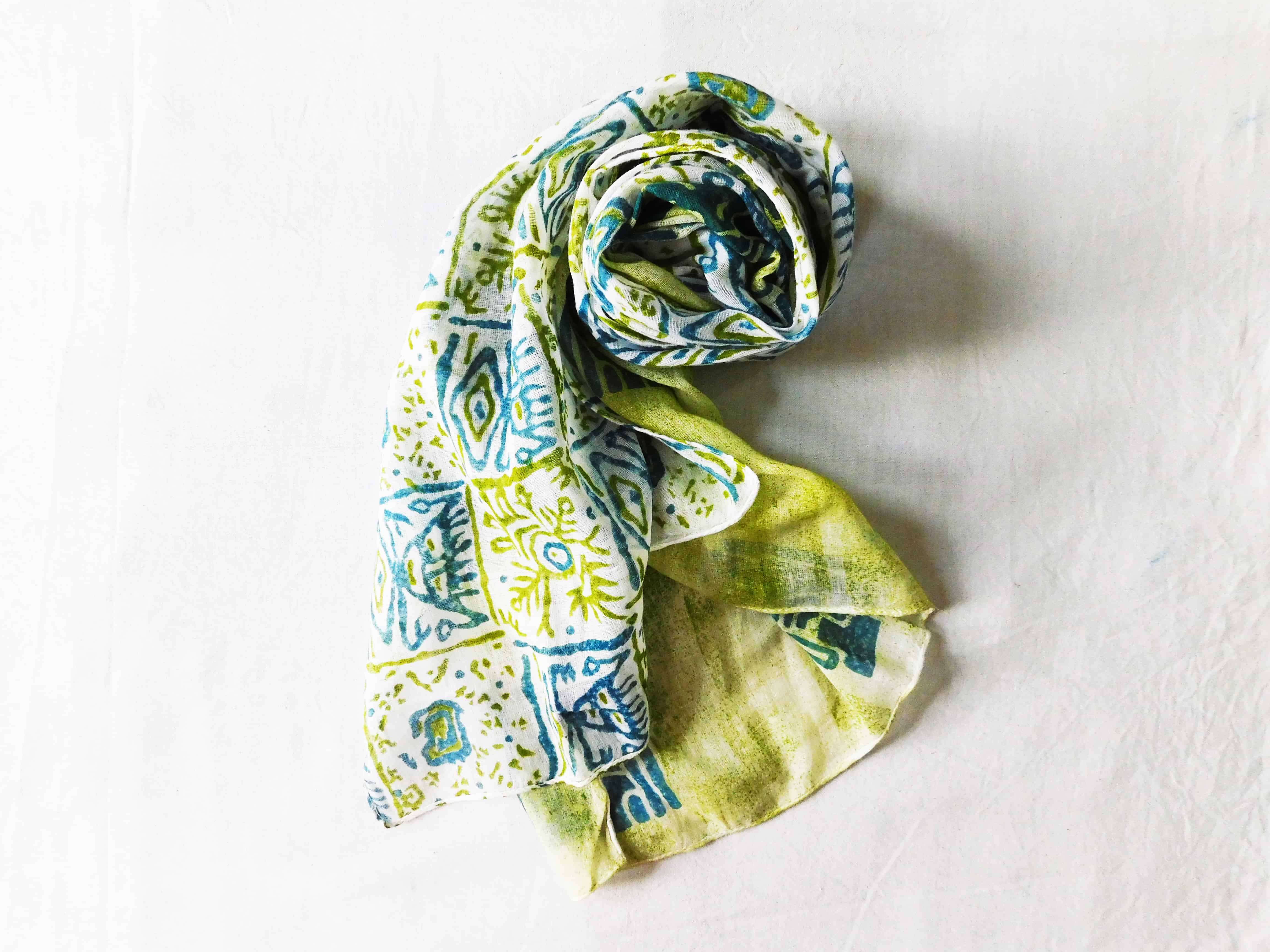 African block printed stole - Sasha Association for Craft Producers