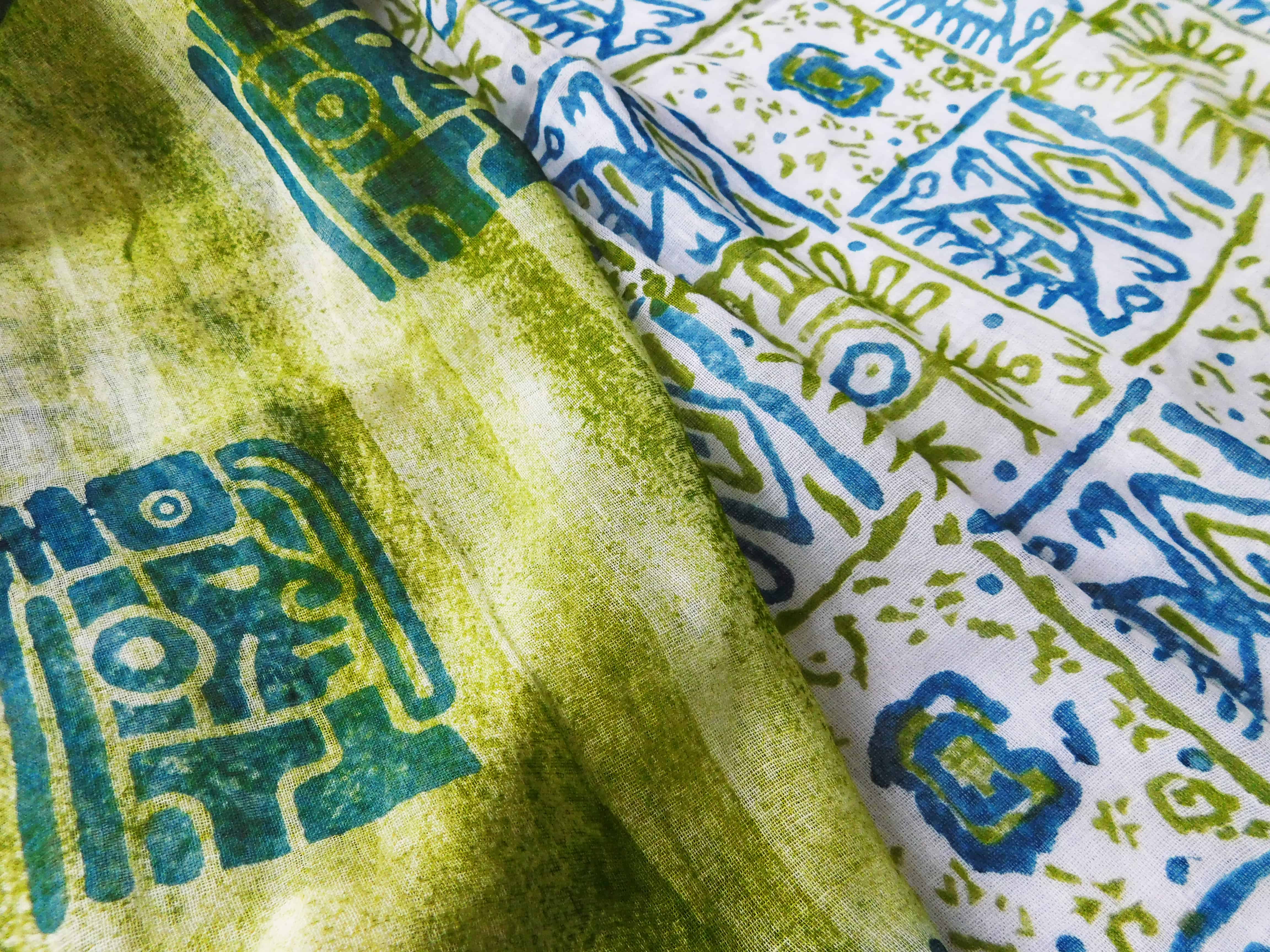 African block printed stole - Sasha Association for Craft Producers