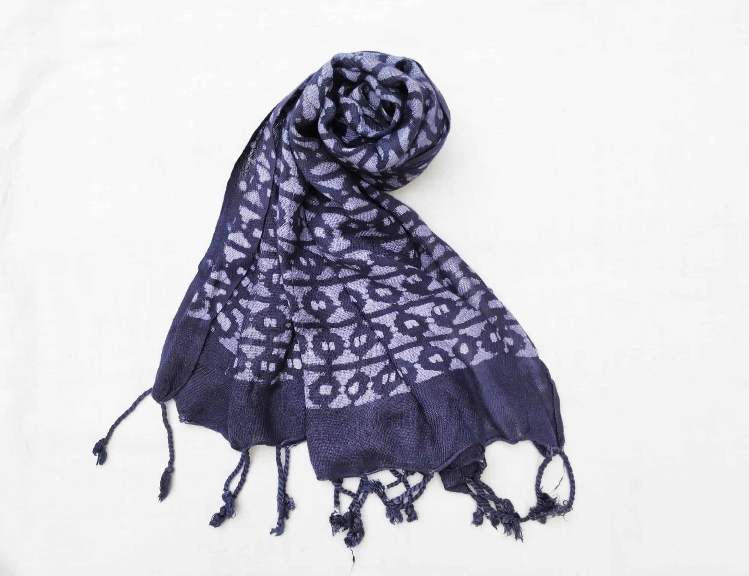 Triangle batik stole - Sasha Association for Craft Producers